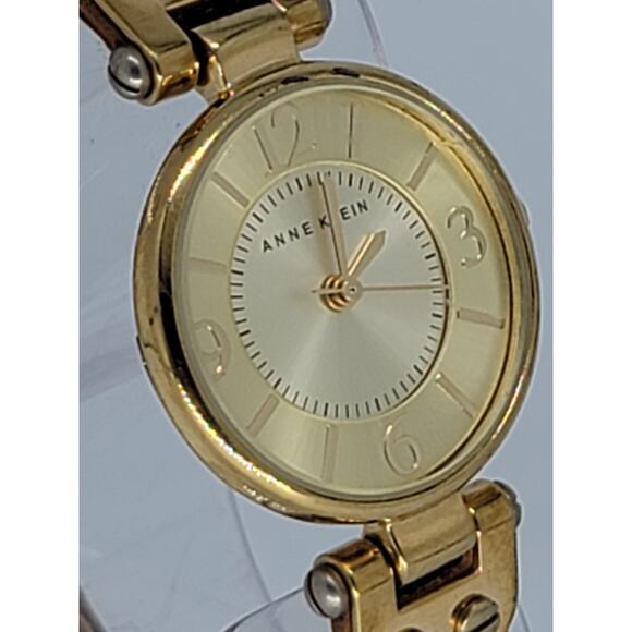 Anne Klein | Accessories | Anne Klein Watch Womens Round Gold Toned ...